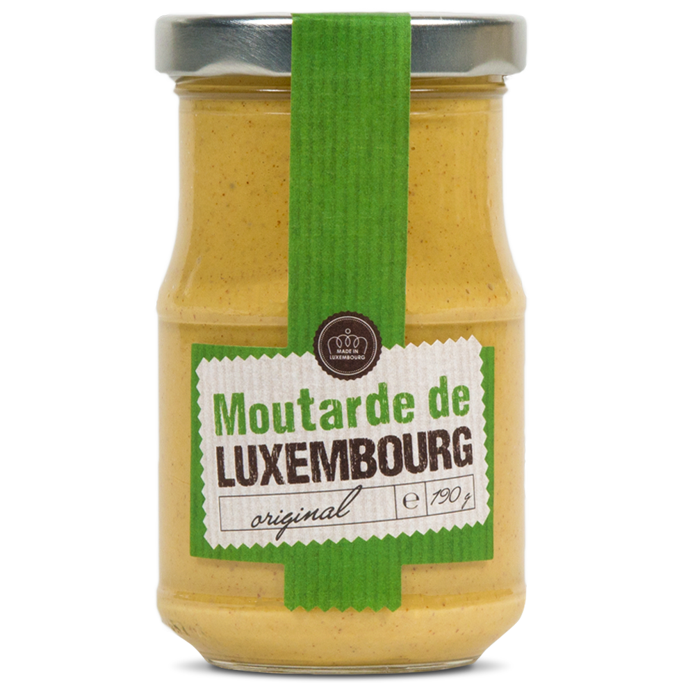 Mustard original jar 190g – Moutarderie de Luxembourg