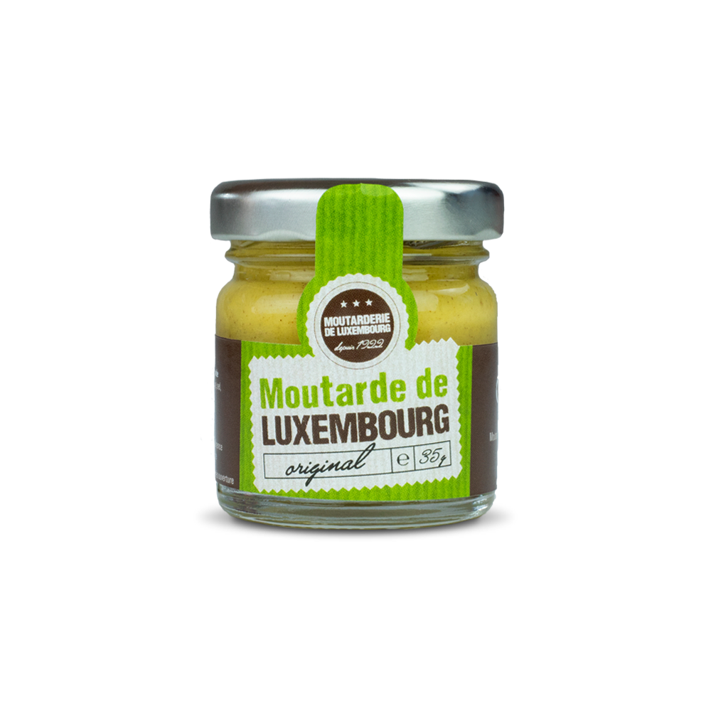 35g mini jar Mustard Original – Moutarderie de Luxembourg